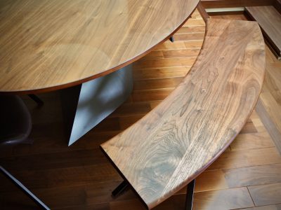 ウォールナットラウンドベンチ – Walt Design